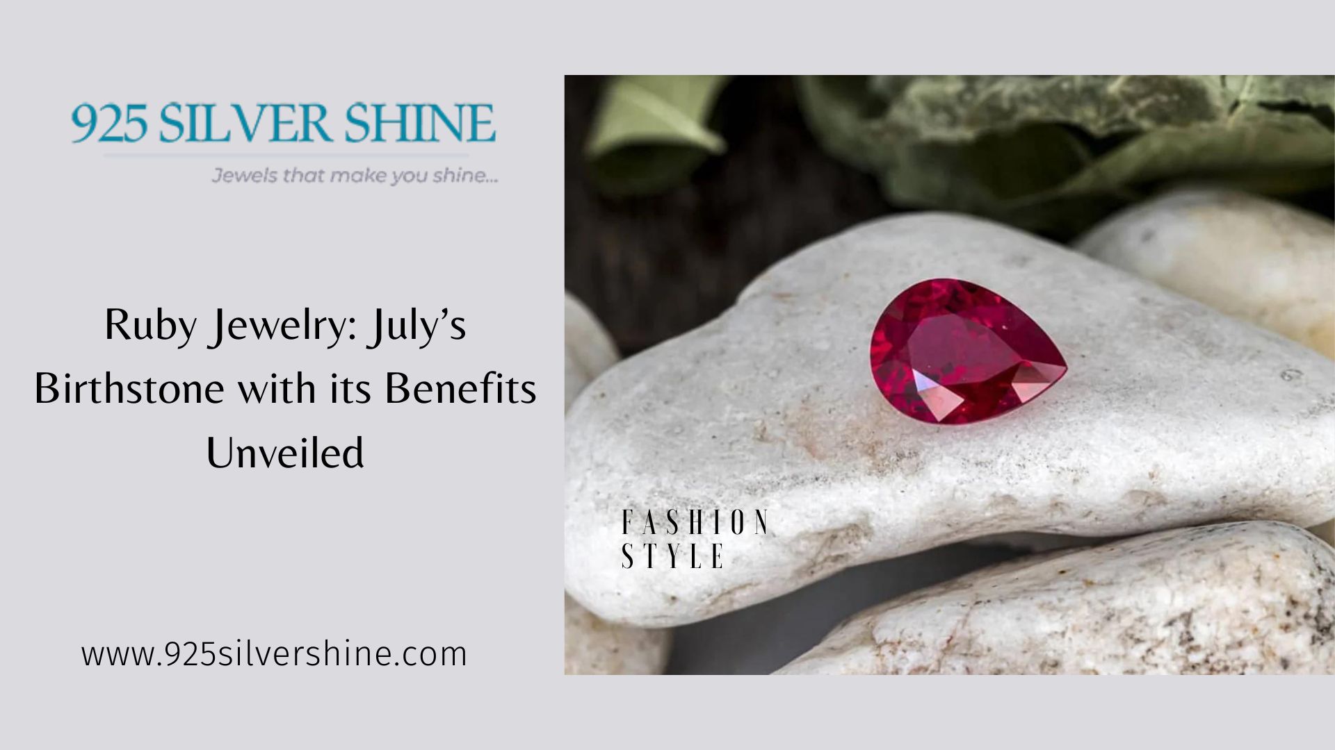 Ruby Jewelry: July’s Birthstone with its Benefits Unveiled